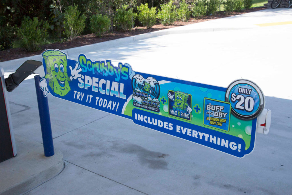 Gate Arm Banner 16"x 74" - Mr. Foamer Car Wash Equipment