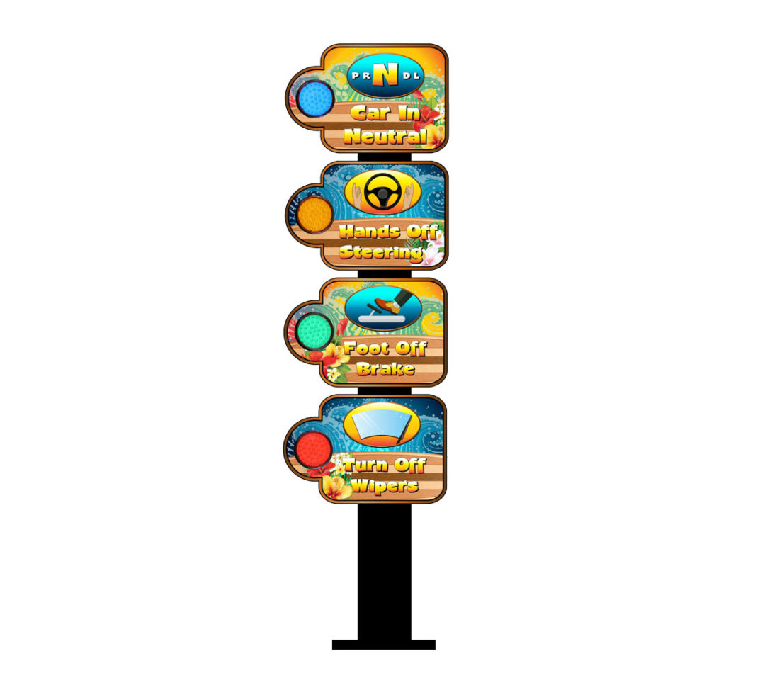 Confirmation/Instructional Floating Sign - Mr. Foamer Car Wash Equipment