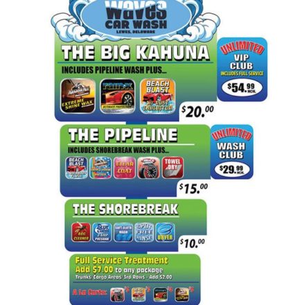 Car Wash Menus - Mr. Foamer Car Wash Equipment