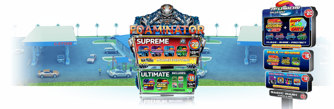 Menu Design Services - Mr. Foamer Car Wash Equipment
