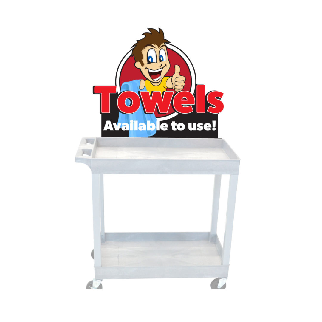 Utility Cart Sign Die Cut - Mr. Foamer Car Wash Equipment